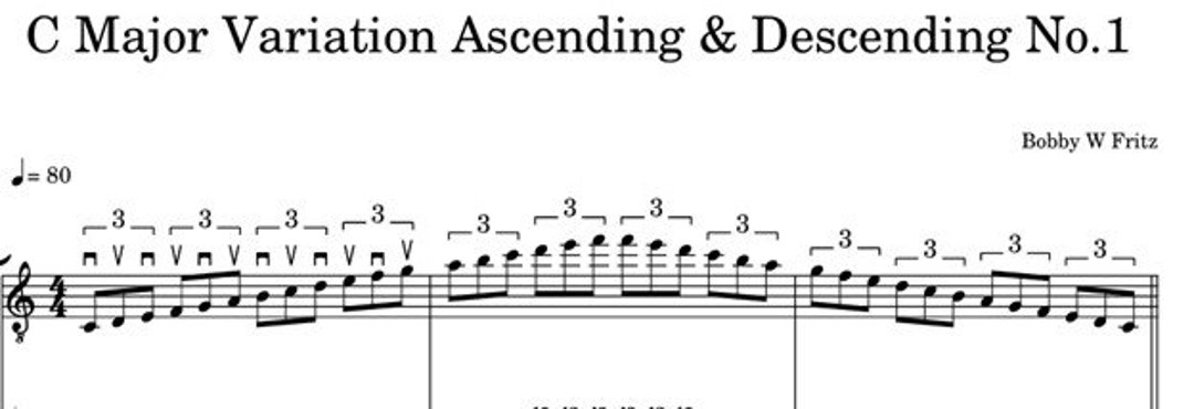 C Major Variations for the Guitar - Etsy