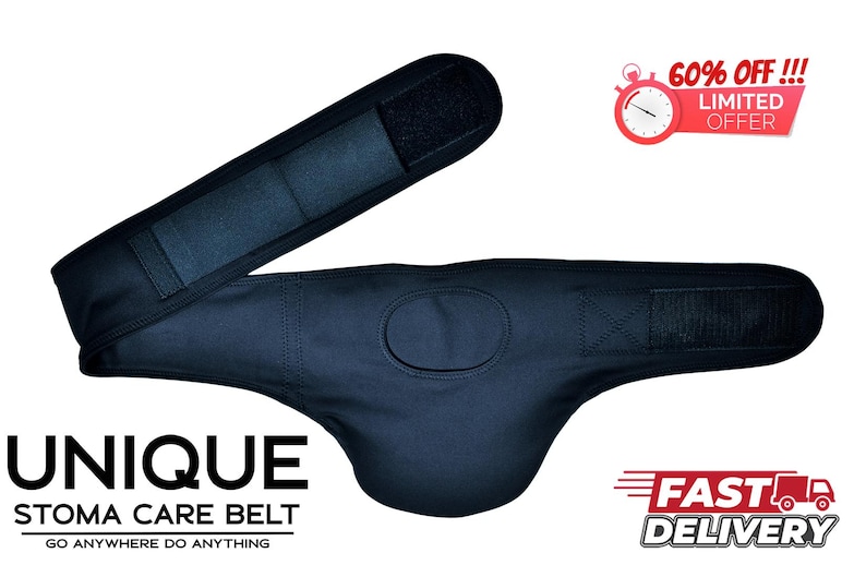 Soft Vertical Stoma Support Belt: Handmade Ileostomy Colostomy Urostomy ...