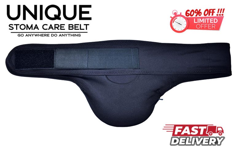 Soft VERTICAL Stoma Support Belt Ileostomy Belt Ostomy Belt Colostomy ...