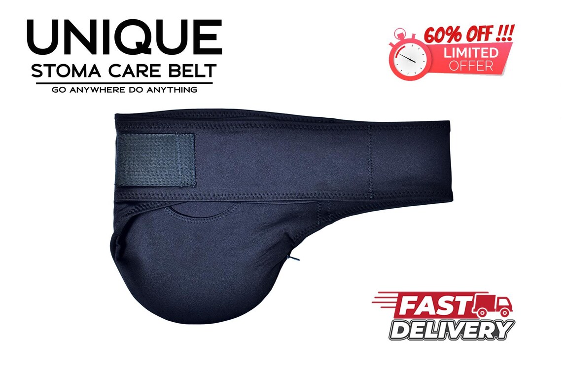 Soft Vertical Stoma Support Belt: Handmade Ileostomy Colostomy Urostomy ...