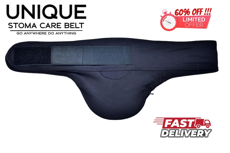 Soft Vertical Stoma Support Belt: Handmade Ileostomy Colostomy Urostomy ...
