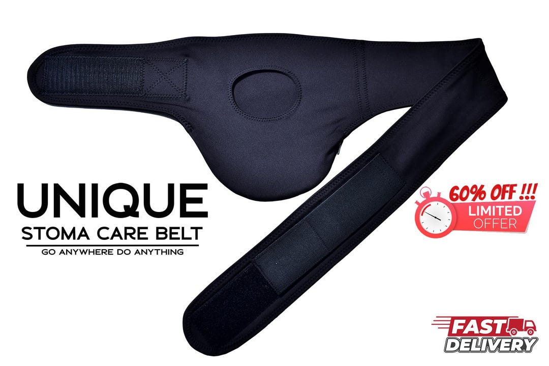 Soft VERTICAL Stoma Support Belt Ileostomy Belt Ostomy Belt Colostomy ...