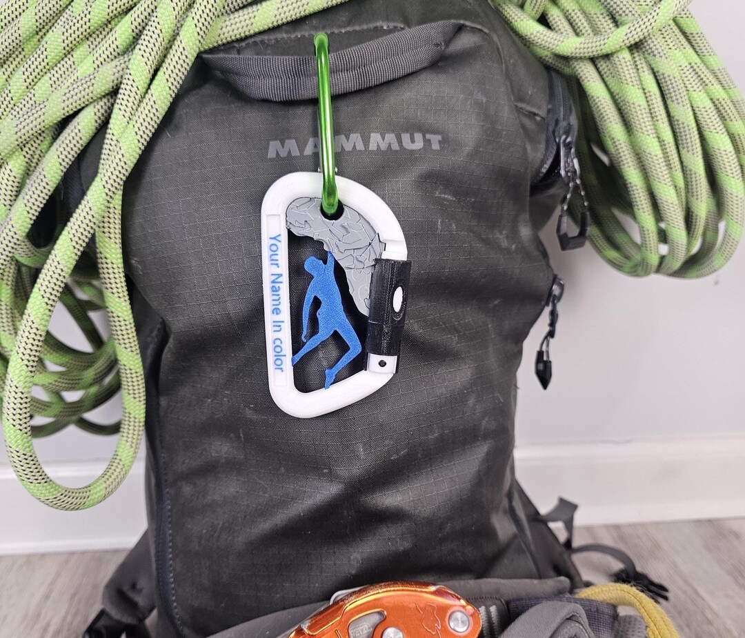 Personalized Rock Climbing Bag Tag, Bouldering Luggage Bag Tags ...