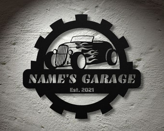 1932 Ford Roadster / Car Sign /metal Art / Metal Wall Decor / Hot Rod ...