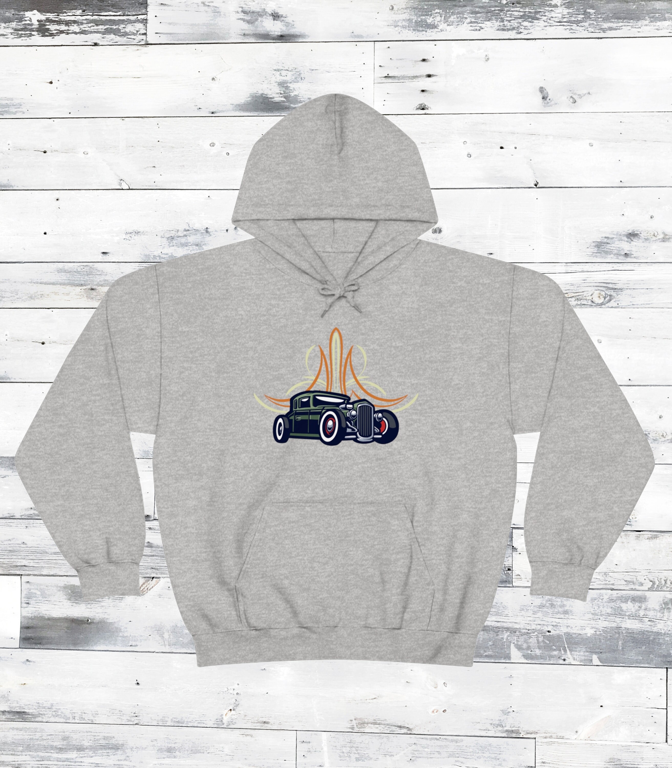 Hot Rod Pinstripe Car Hoodie Sweatshirt | Classic Car, Car Shirt ...