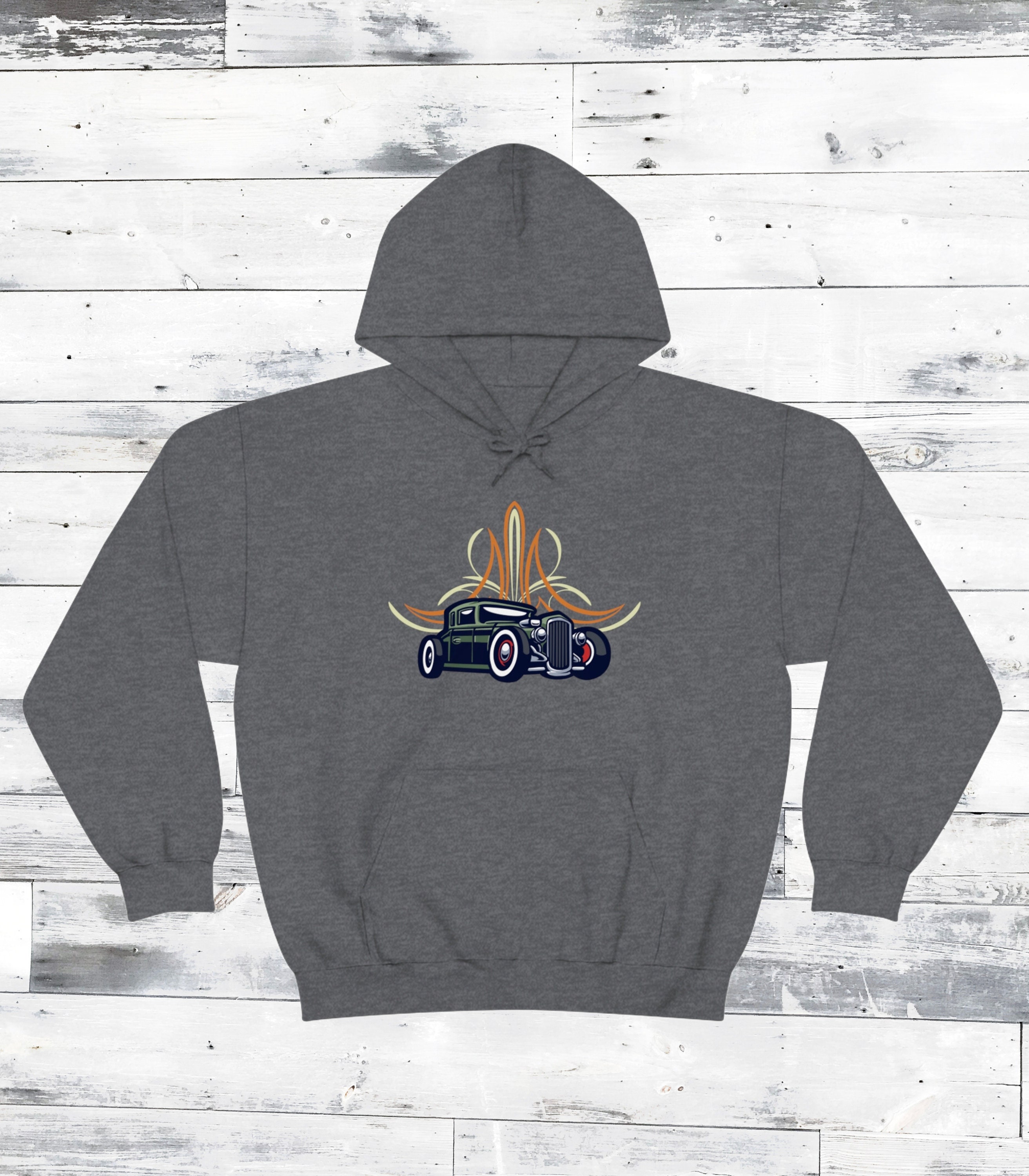 Hot Rod Pinstripe Car Hoodie Sweatshirt | Classic Car, Car Shirt ...