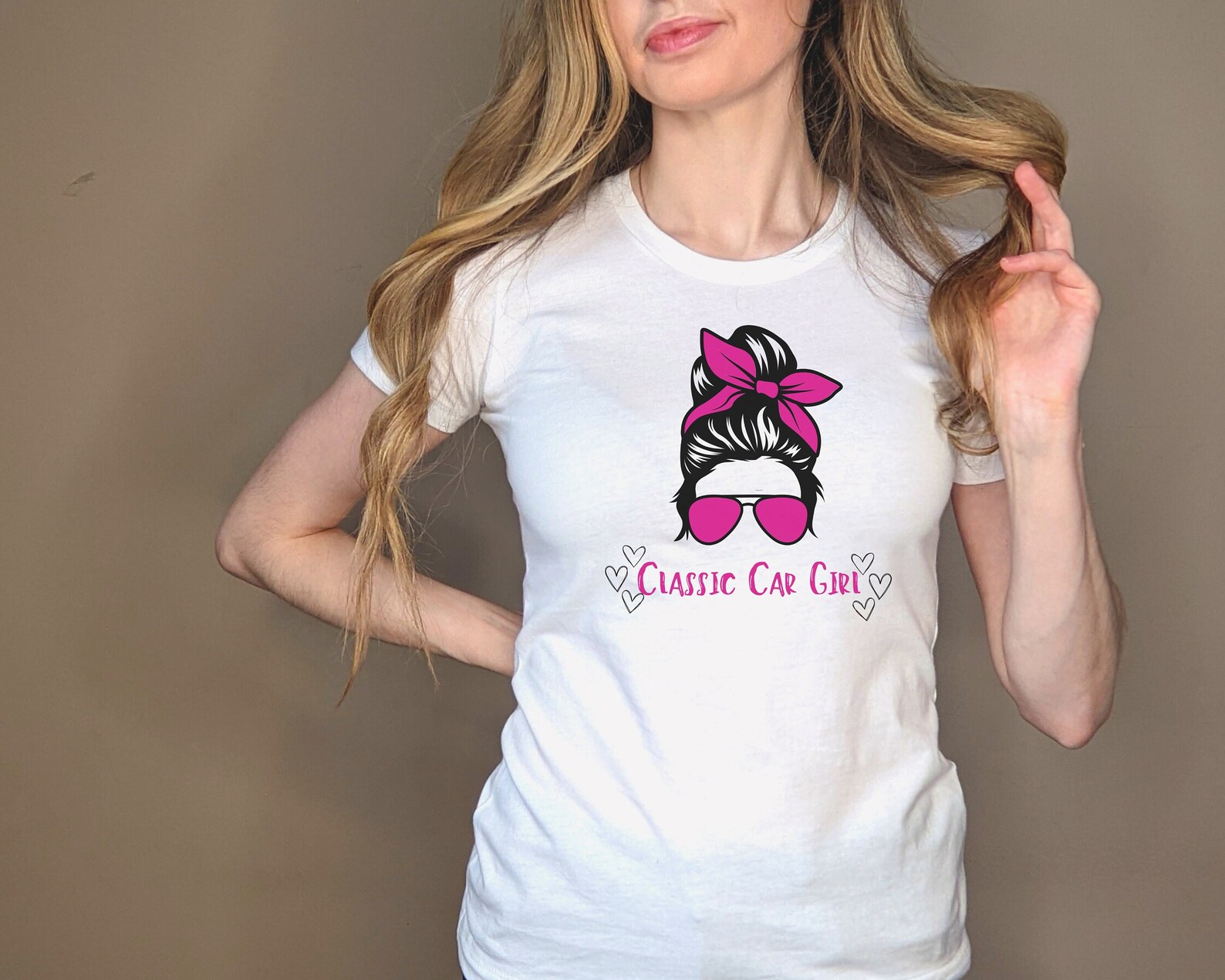 Classic Car Girl Car Show Tshirt Will Become a Women's Favorite Tee ...