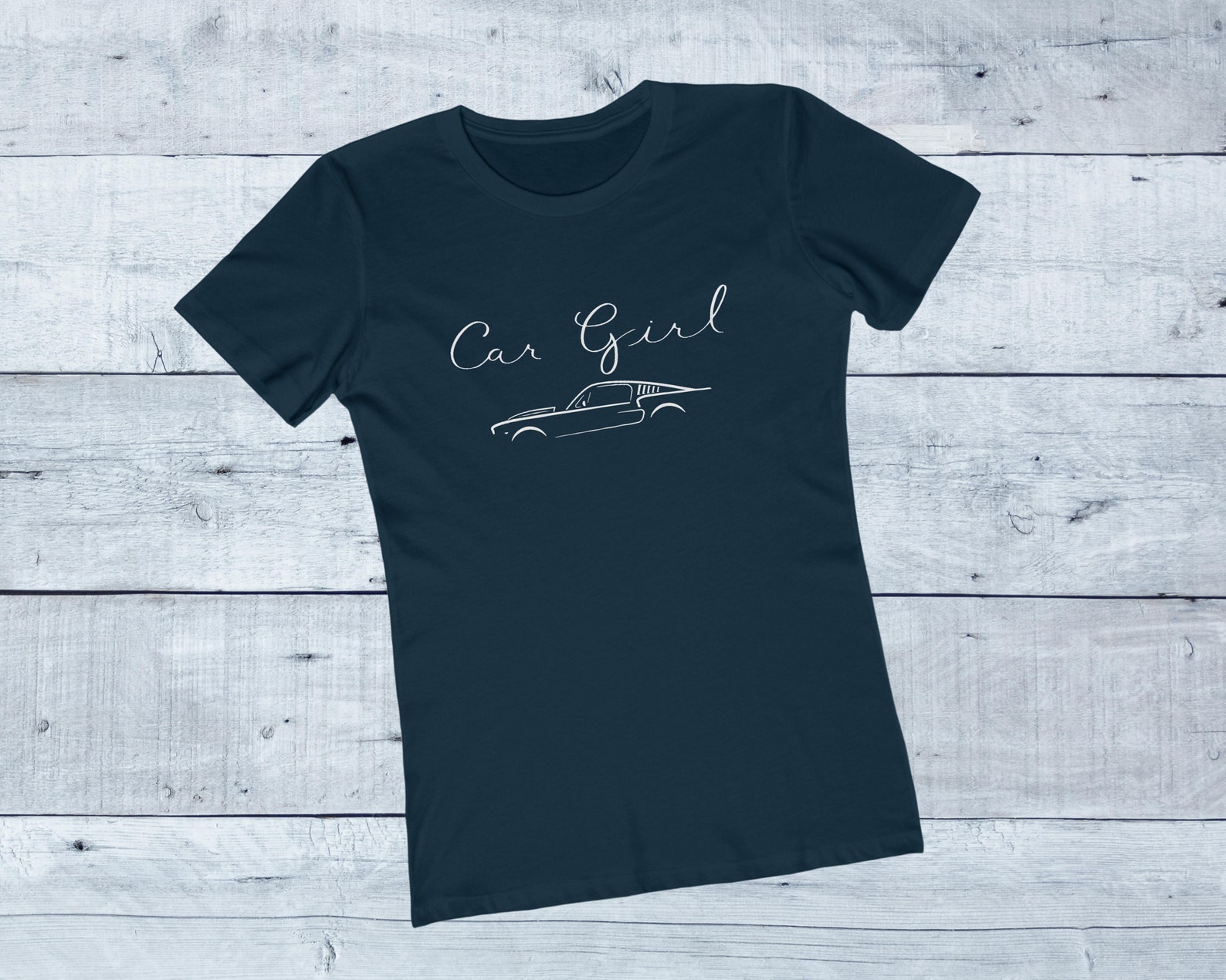 Car Girl Muscle Car Tshirt, This Shirt Will Become a Women's Favorite ...