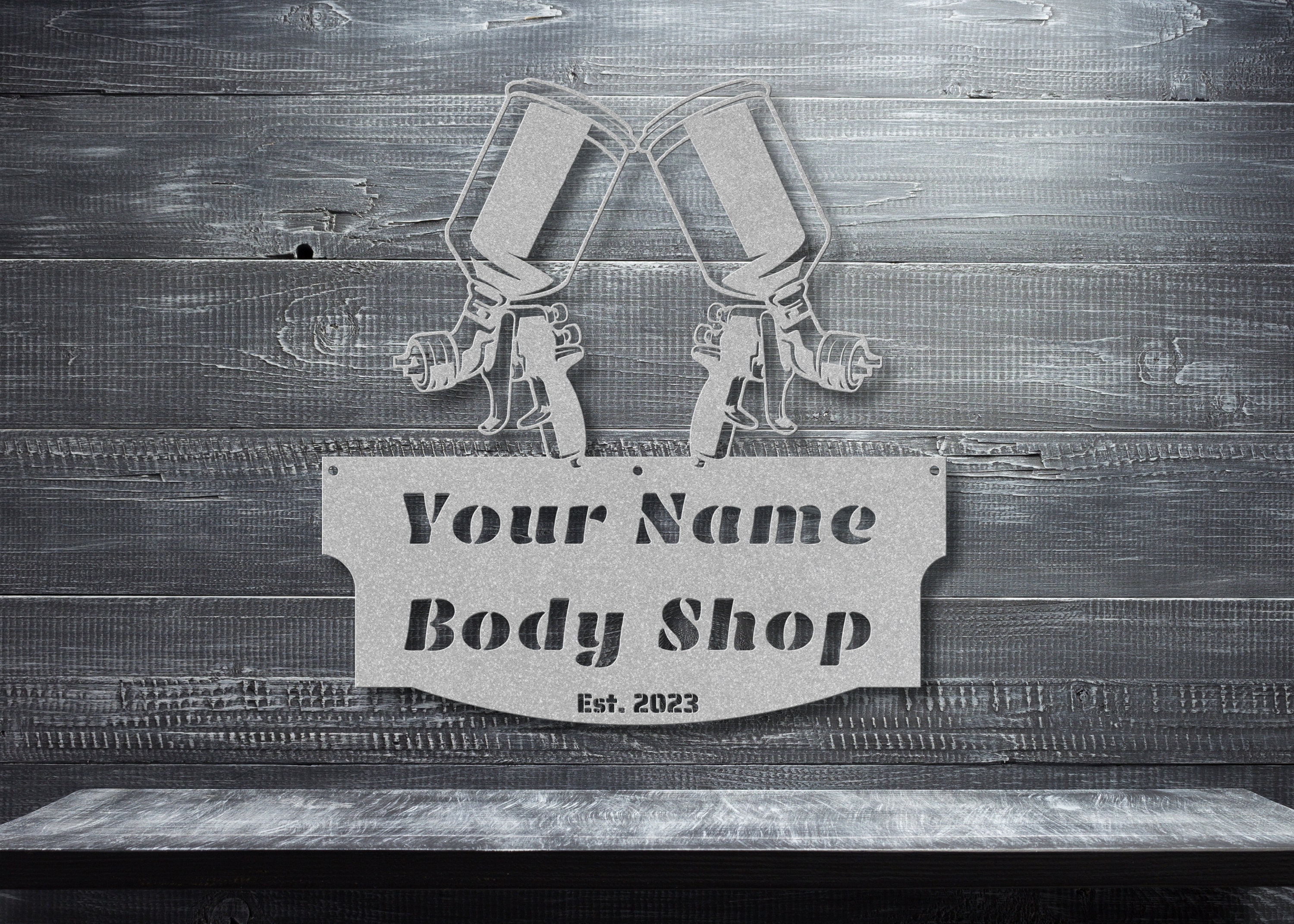 Body Shop Personalized Metal Sign - Etsy