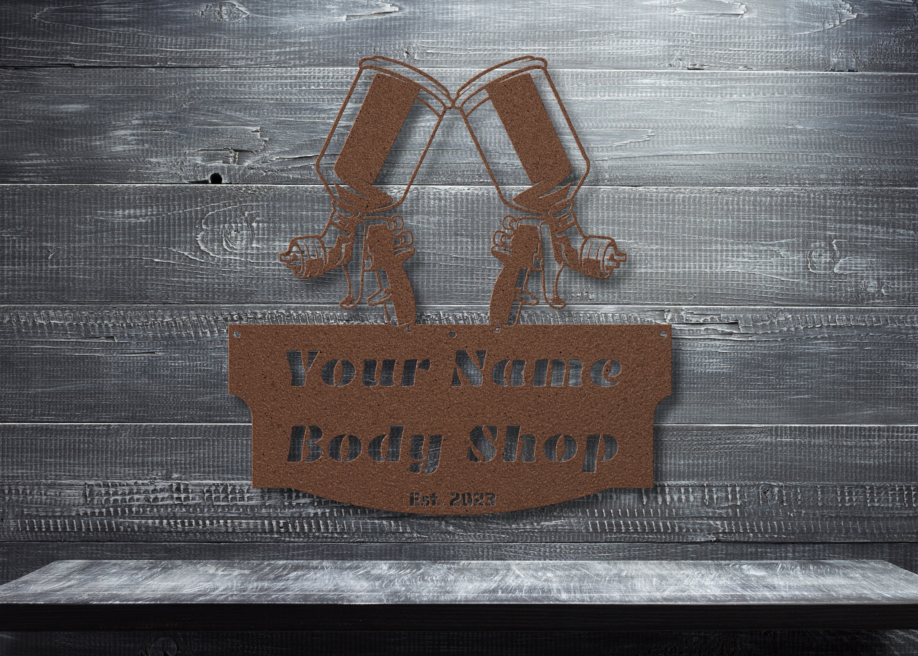 Body Shop Personalized Metal Sign - Etsy