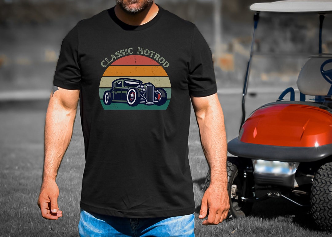 Classic Hot Rod Shirt With Retro Sunset | Classic Car | Hot Rod ...