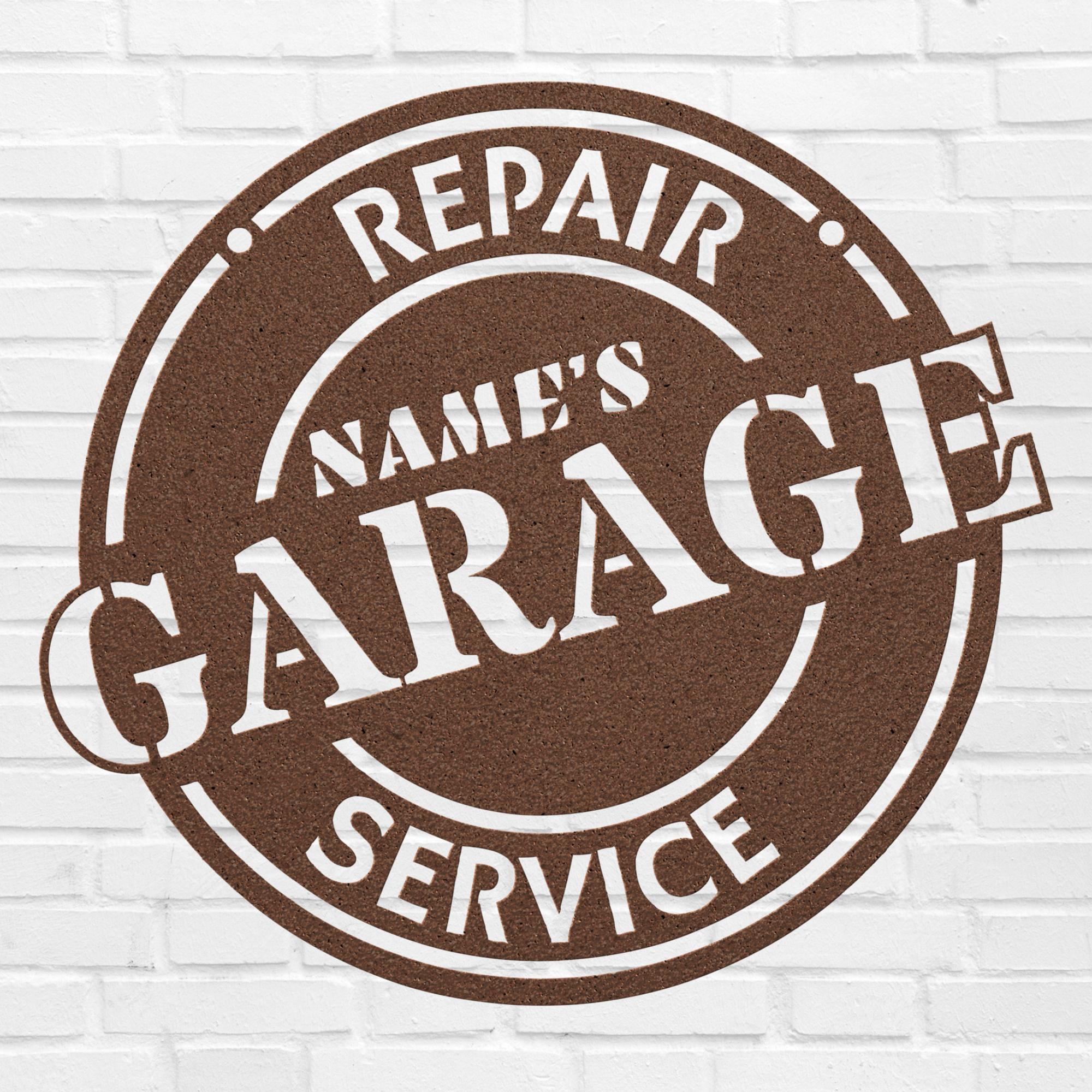 Personalized Garage Metal Sign - Etsy
