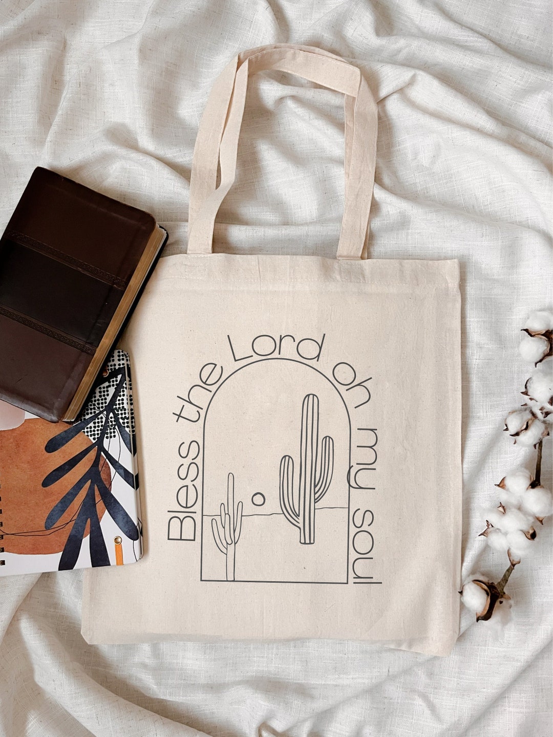 Christian Tote Bag Bless the Lord Oh My Soul Gift for Christian Tote ...