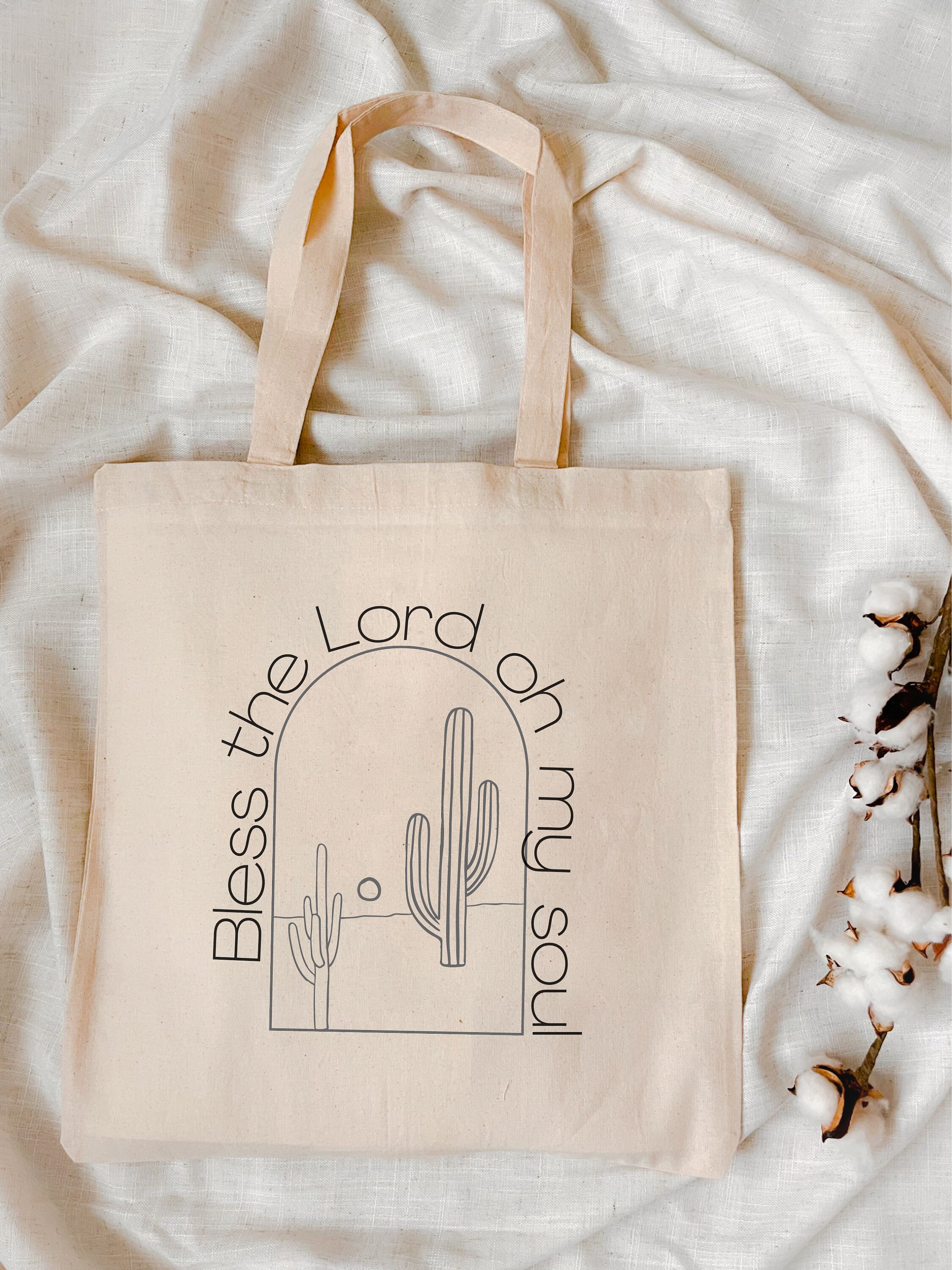 Christian Tote Bag Bless the Lord Oh My Soul Gift for Christian Tote ...