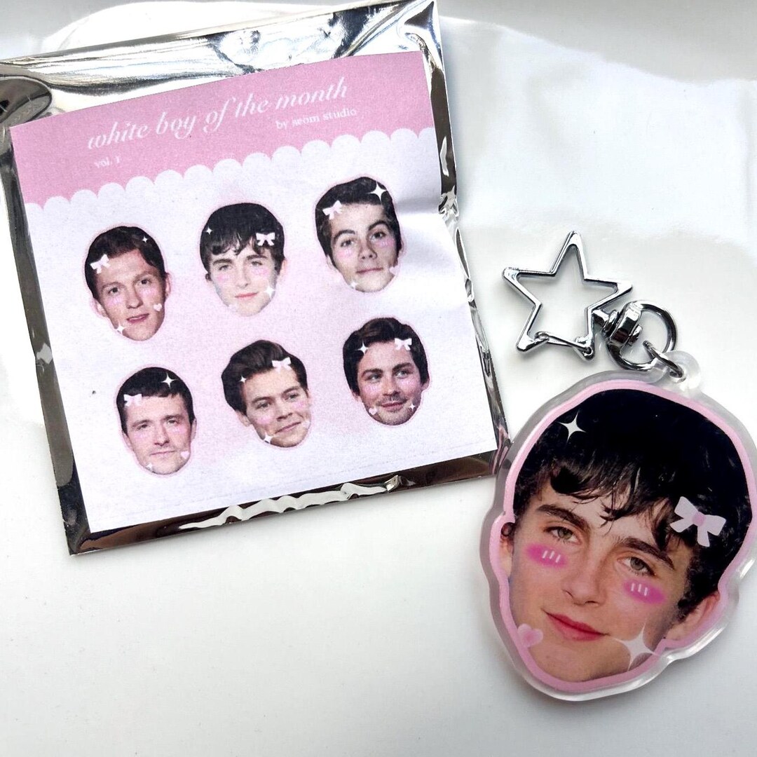 White Boy of the Month Mystery Keychain | Random Charm - Timothee ...