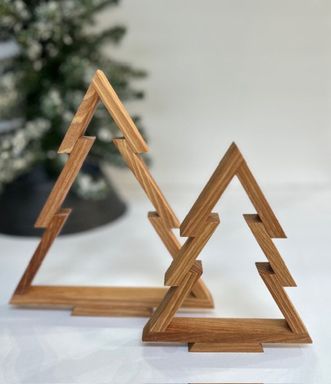WOOD CHRISTMAS Trees/handcrafted Christmas Tree Display/ Christmas ...