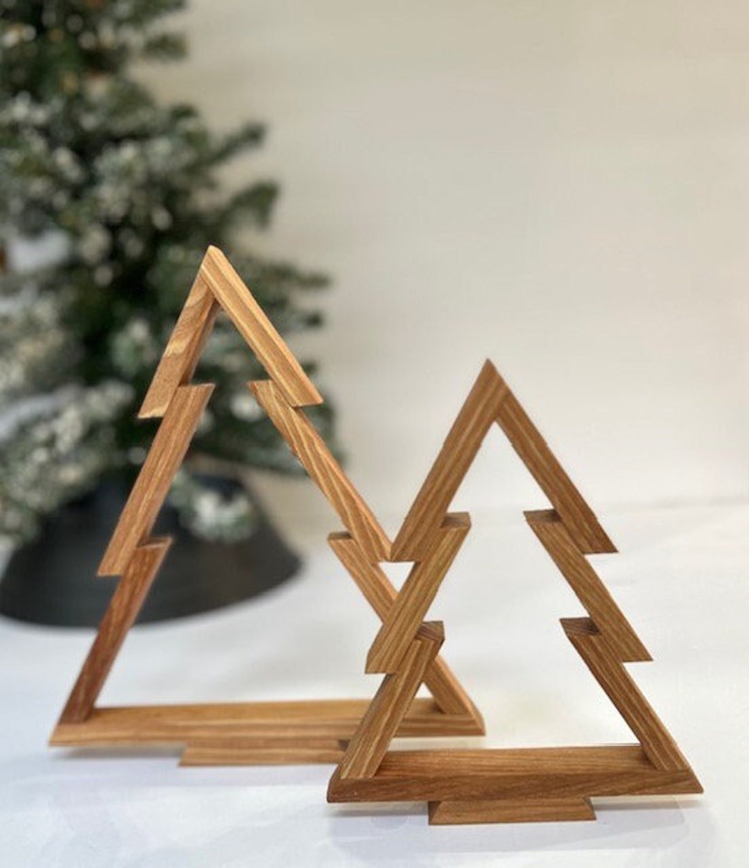 WOOD CHRISTMAS Trees/handcrafted Christmas Tree Display/ Christmas ...