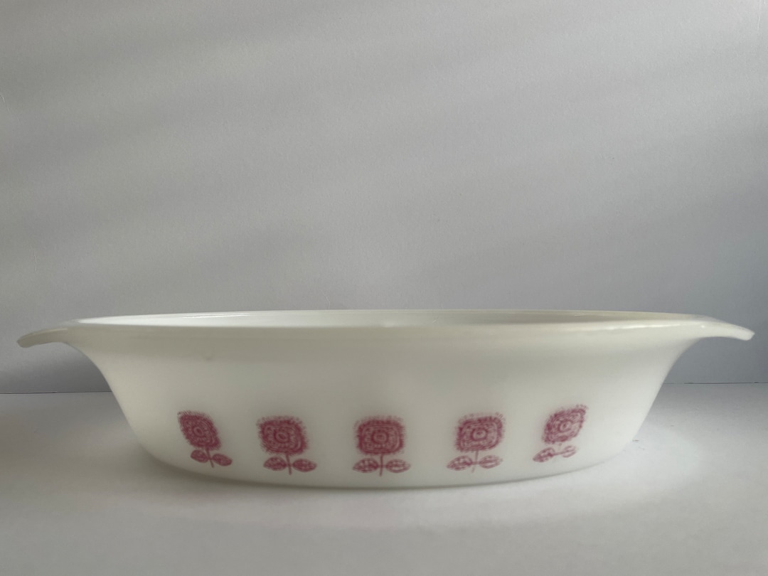 Agee Pyrex Spanish Flower Split Oven Dish - Etsy