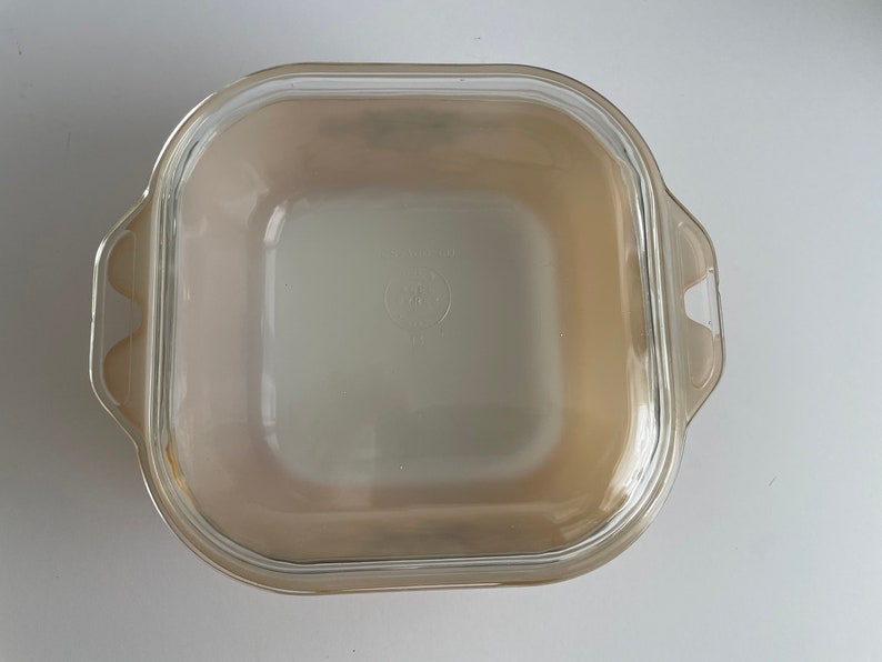 Vintage Agee Pyrex Golden Vector (kissing Frogs), Square Oven Dish in ...