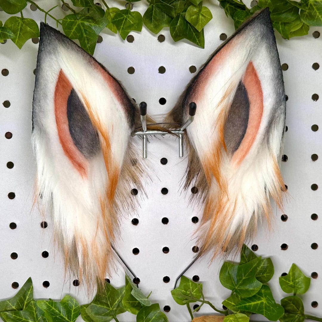 Realistic Orange Brown Fox Ears - 4" Tall Faux Ears for Cosplaying ...
