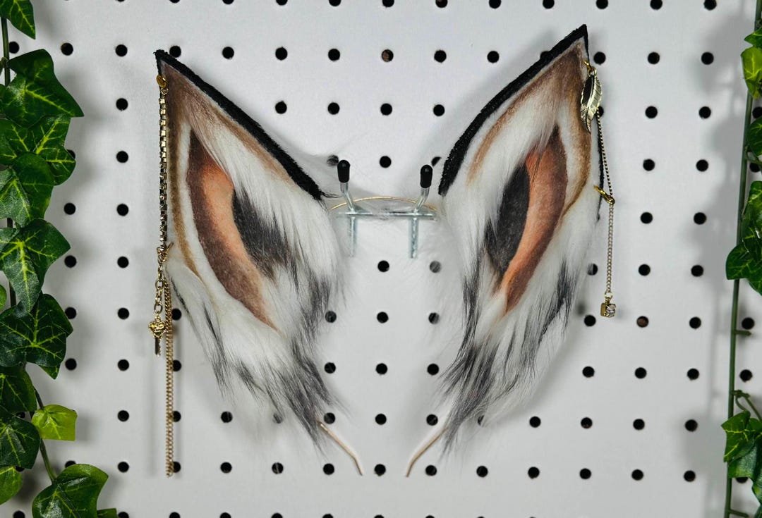 Handmade Arctic Fox Ears 4 Tall Faux Ears for Cosplaying, Renaissance ...