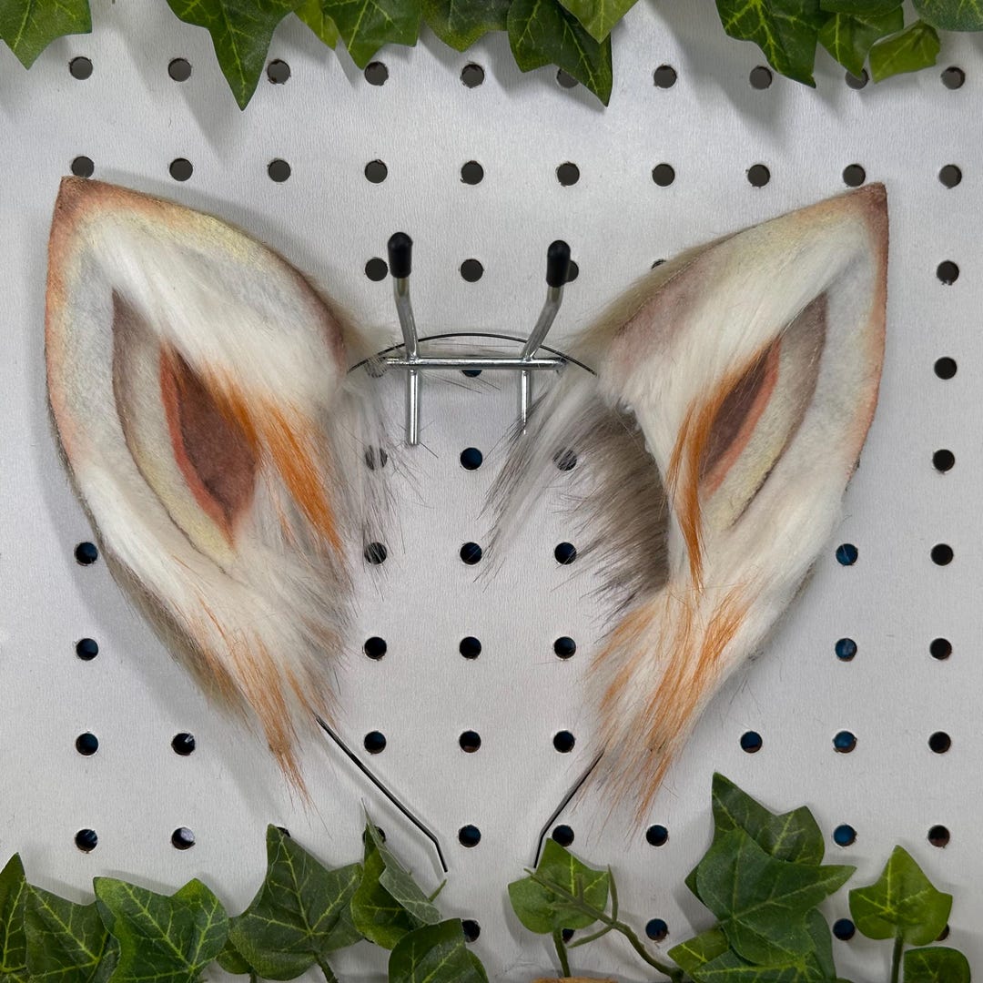 Realistic Mocha & Tan Cat Ears - 3" Tall Faux Ears 4 Cosplaying ...