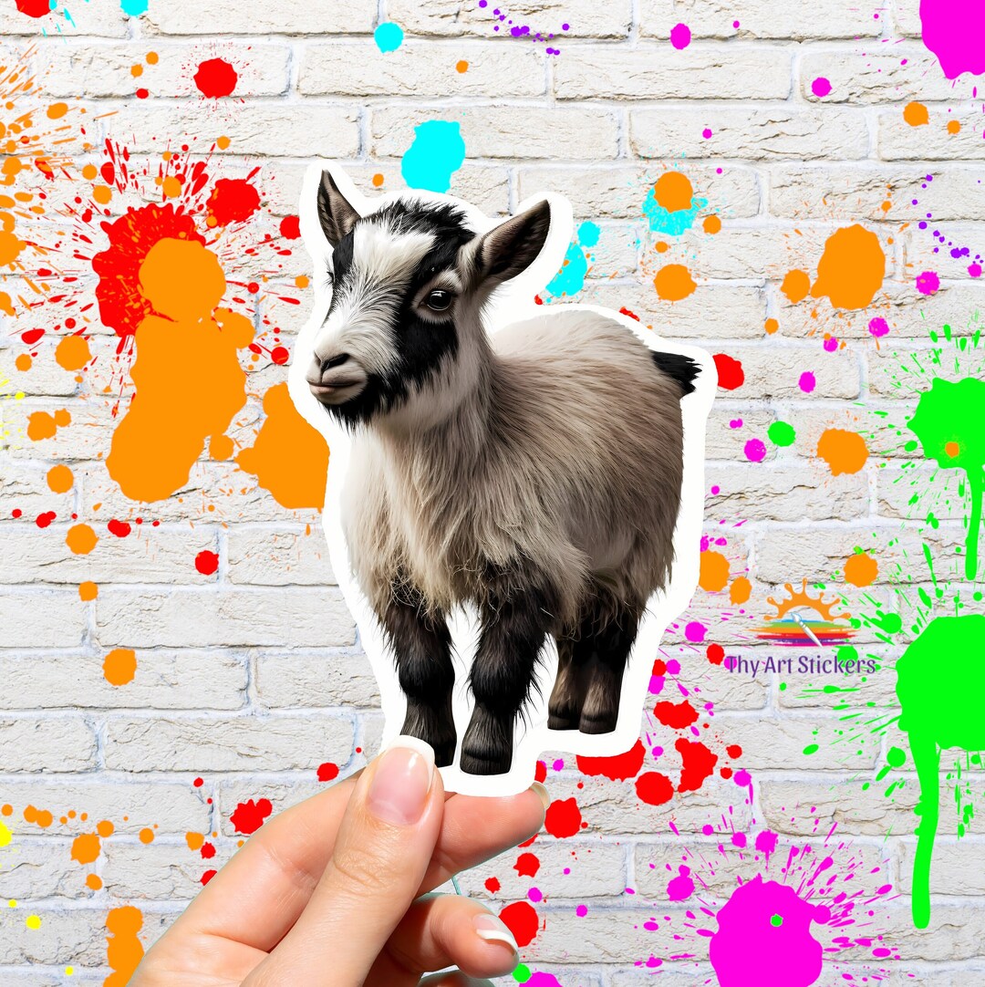 Pygmy Goat Sticker Cute Goat Sticker Pygmy Goat Sticker for - Etsy