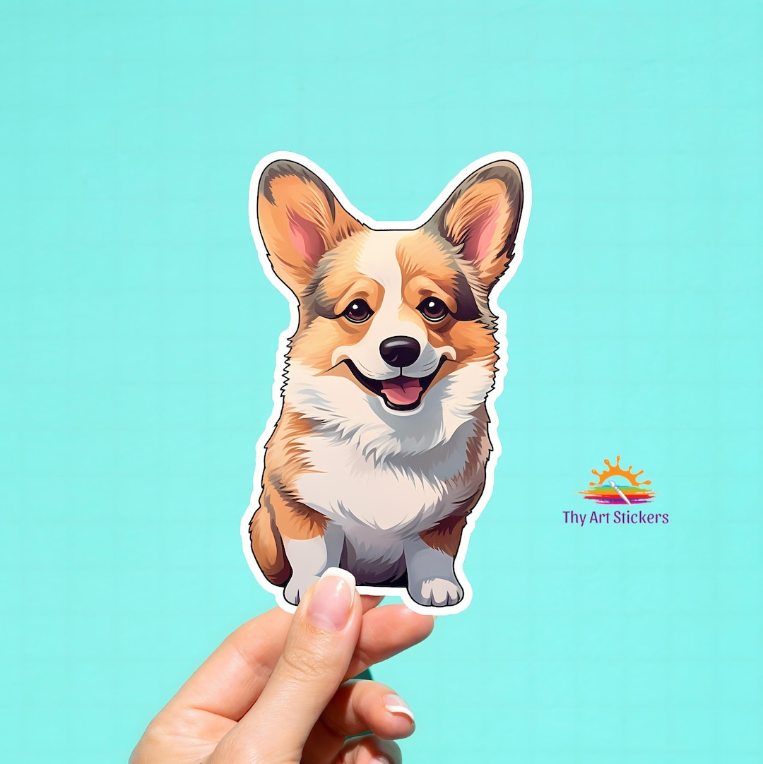 Corgi Dog Sticker Corgi Puppy Cute Corgi Corgi Puppy Dog - Etsy