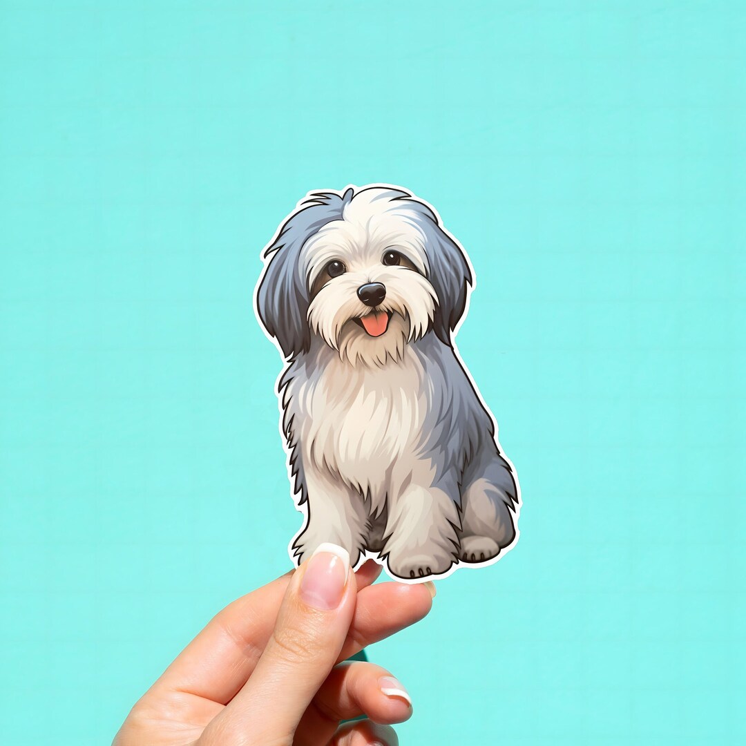 Havanese Sticker Cartoon Havanese Decal Havanese Dog Breed - Etsy