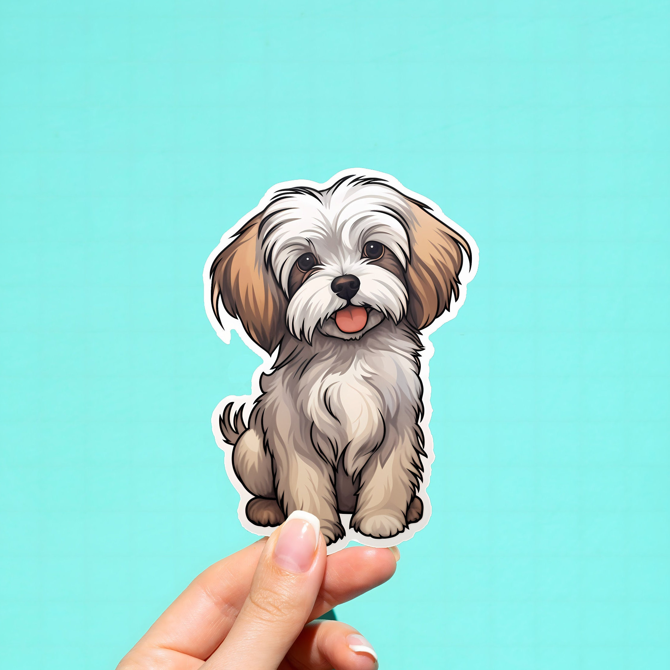 Havanese Sticker Cartoon Havanese Havanese Dog Breed - Etsy