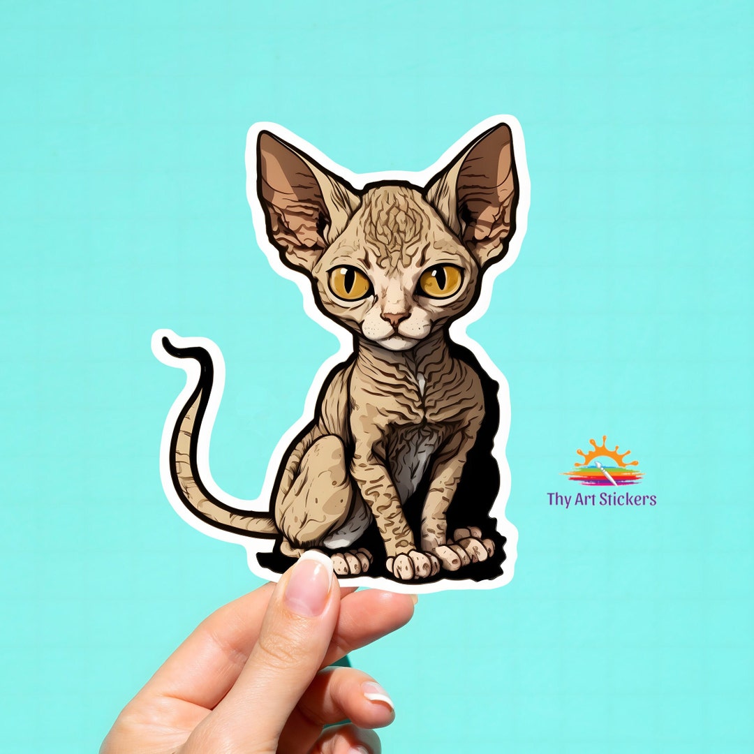 Devon Rex Sticker Devon Rex Decal Devon Rex Cat Devon Rex - Etsy