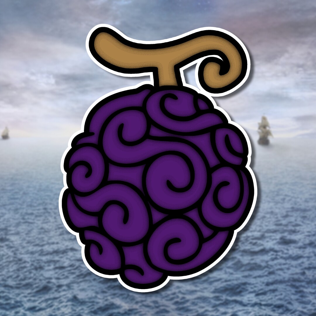 Gum Gum Fruit Fan Art Sticker - Anime Vinyl Decal - Etsy