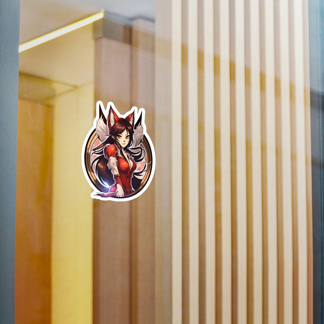 Kawaii Fox Girl Vinyl Sticker Gamer Fan Art - Etsy