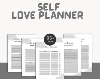 Self Love Workbook, Self Care Printable, Self Esteem, Confidence Planner, Self Love Gifts, Self ...