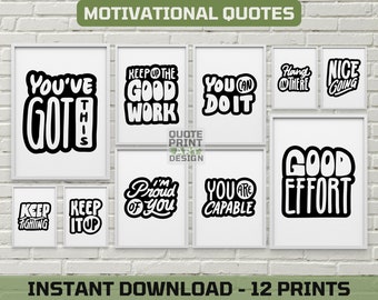 Motivational Wall Art Inspirational Quotes Printable Motivational ...