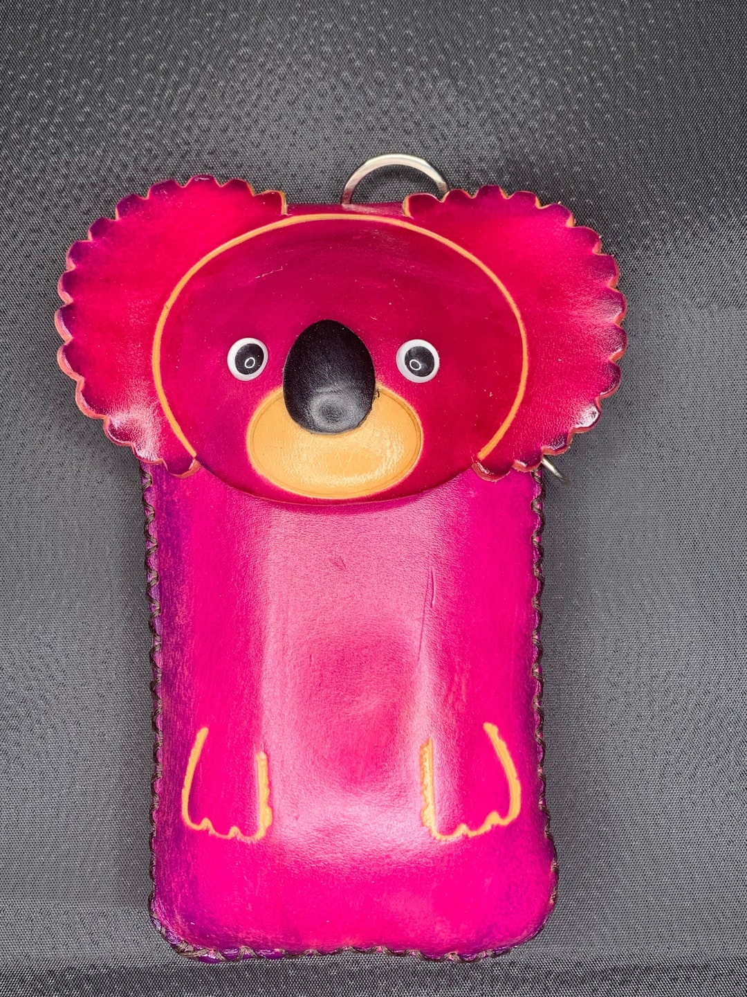 New Handmade Rose Pink Leather Koala Handbag - Etsy