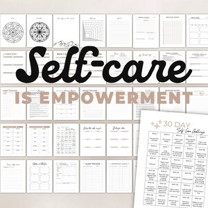 Self Care Digital Workbook, Printable PDF Self-help Planner - Etsy