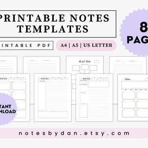 Printable Notes - Etsy