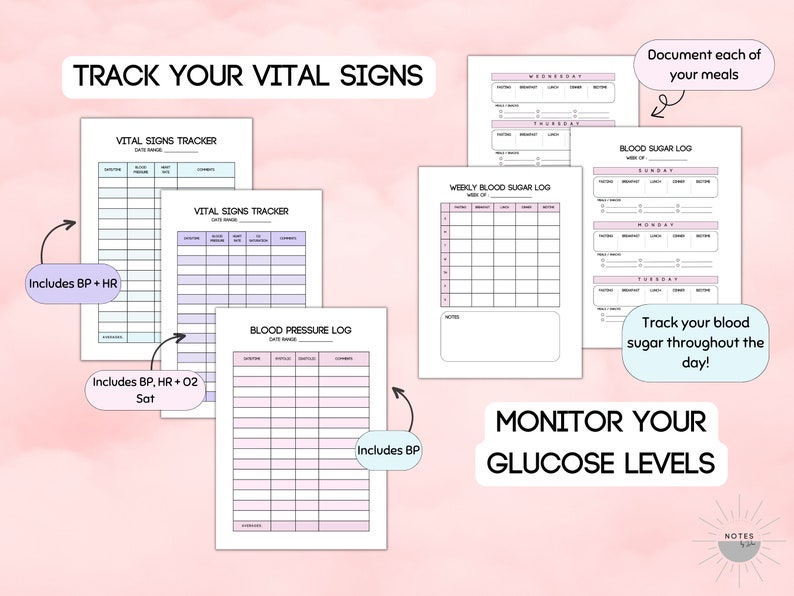 Medical Planner Printable Bundle Health Tracking Chronic - Etsy