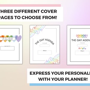 The Gay Agenda, Printable Pride Planner, Undated Calendar, LGBTQIA ...