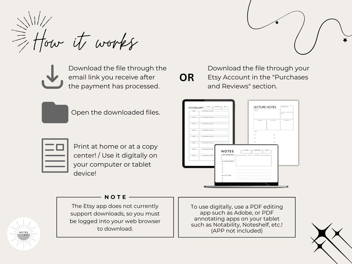 The Ultimate Printable Note Taking Templates Bundle for Students, Class ...