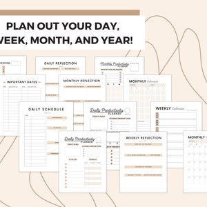 Printable Academic Year Agenda, College Student Planner - Etsy