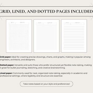 Printable Note Taking Templates for Students, Class Note Organization ...