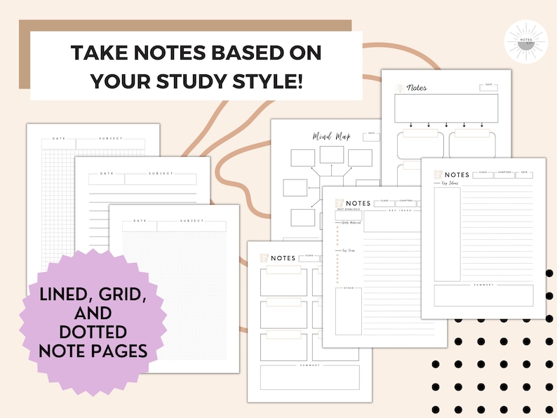 Printable Minimalist Student Planner Academic Year Agenda - Etsy
