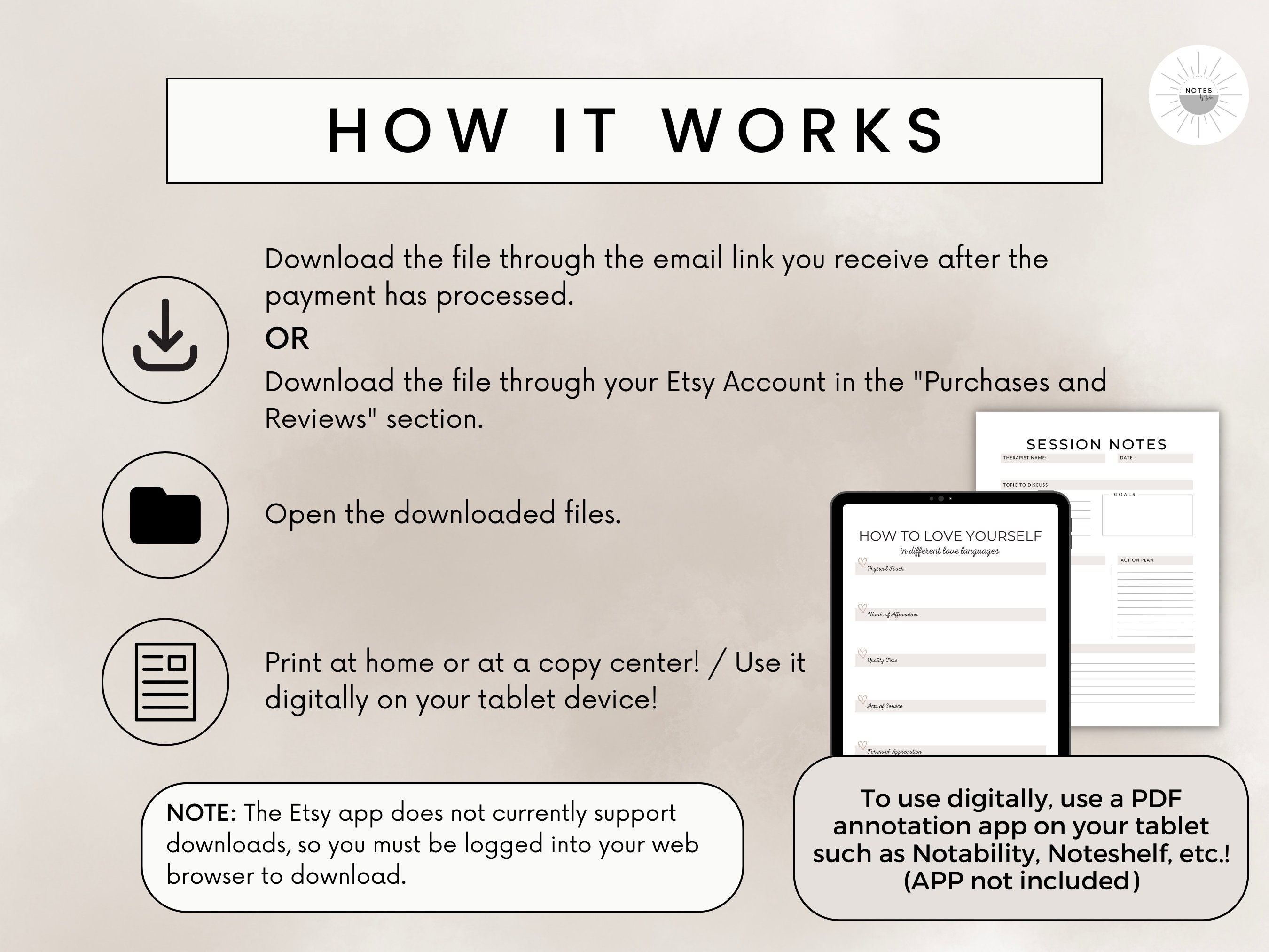 Self Care Digital Workbook Printable PDF Self-help Planner - Etsy