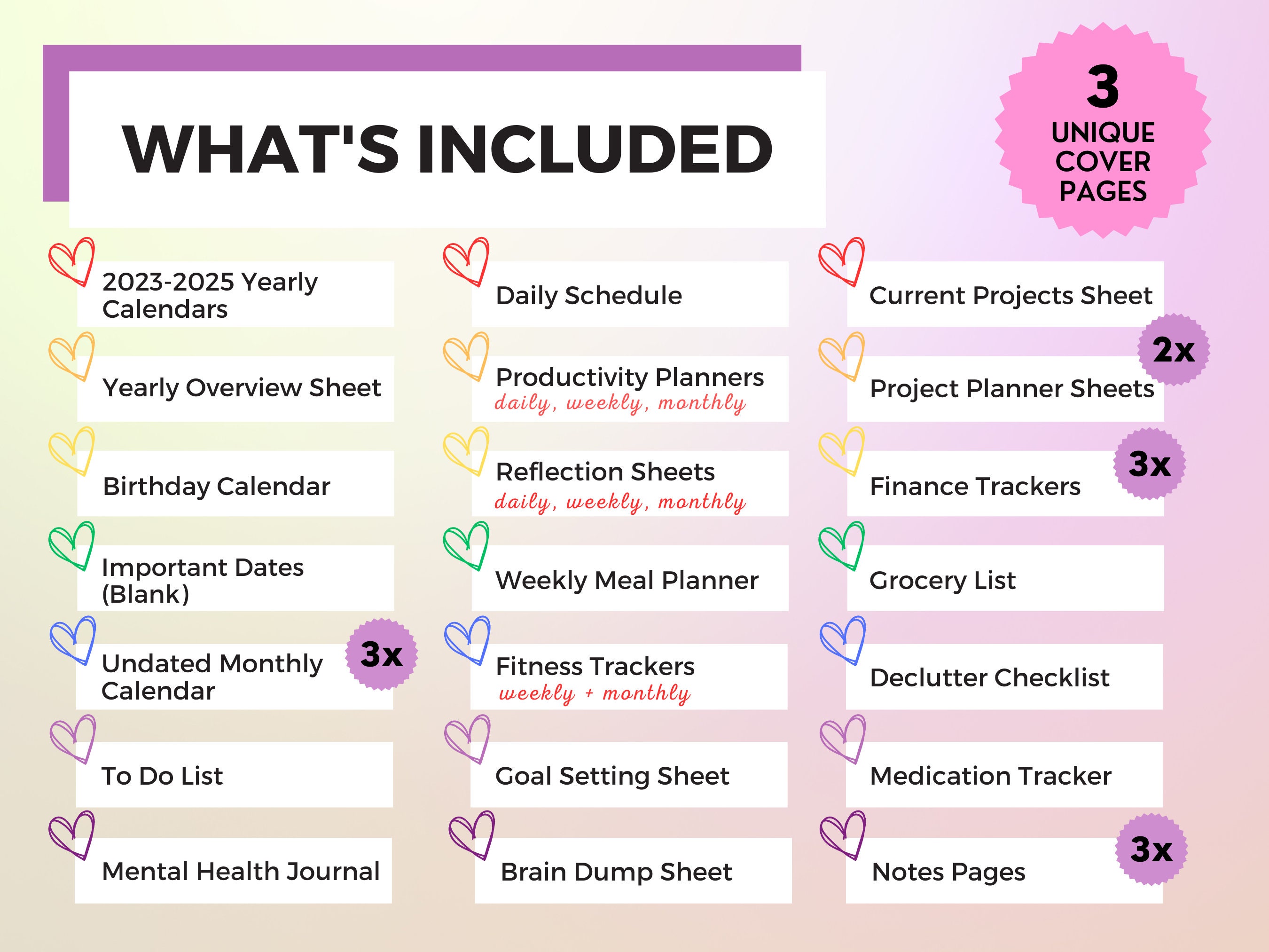 The Gay Agenda, Printable Pride Planner, Undated Calendar, LGBTQIA+ ...