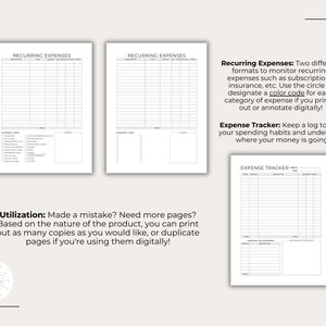 Personal Finance and Budgeting Bundle, Digital Download PDF, Simple ...