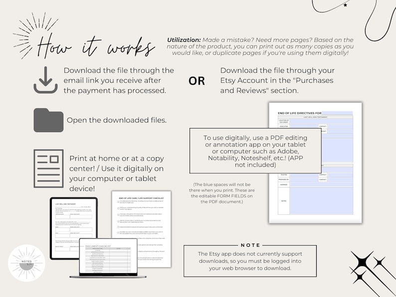 End of Life Planner: Minimalist Life Emergency Binder (PDF) - Etsy