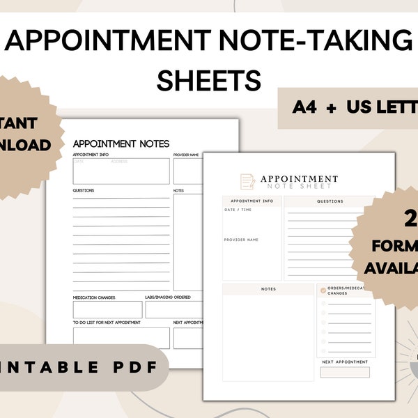 Doctor Appointment Log Journal - Etsy