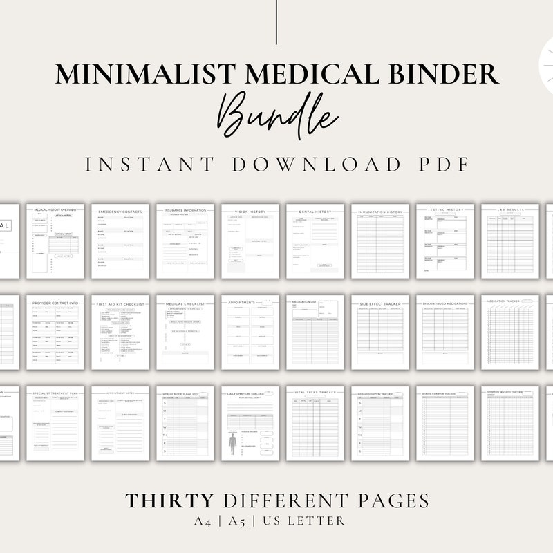 Medical Binder - Etsy